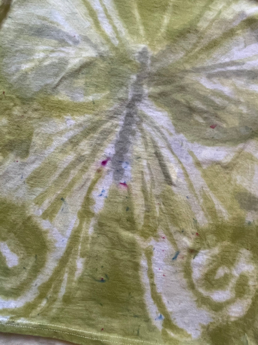 M psychedelic green funfetti butterfly longsleeve tee – swan gossip